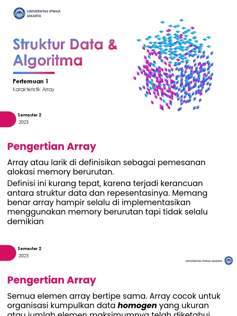 Pertemuan 2 - Struktur Data & Algoritma Student | PDF