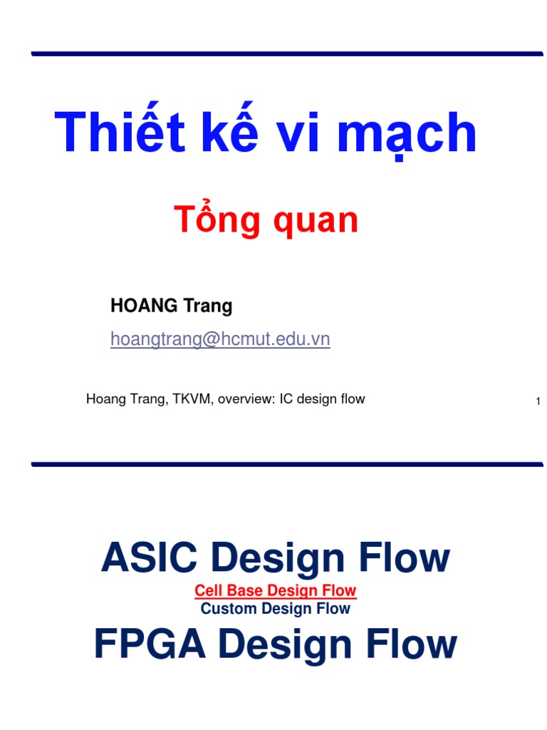 Overview of ASIC Design Flow | PDF | Integrated Circuit | Electronic ...