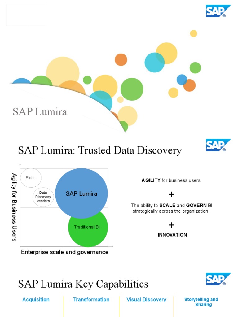 41. Lumira Introduction 3 Slides + Screenshots | PDF | Computer ...