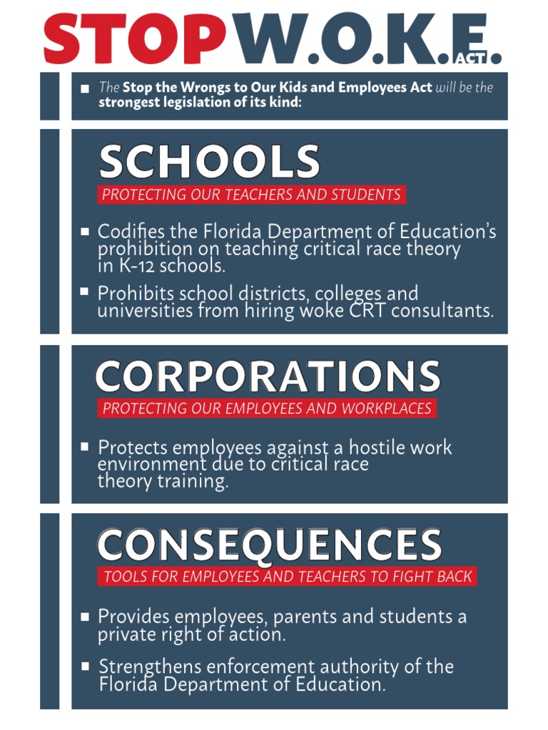Stop Woke Handout | PDF