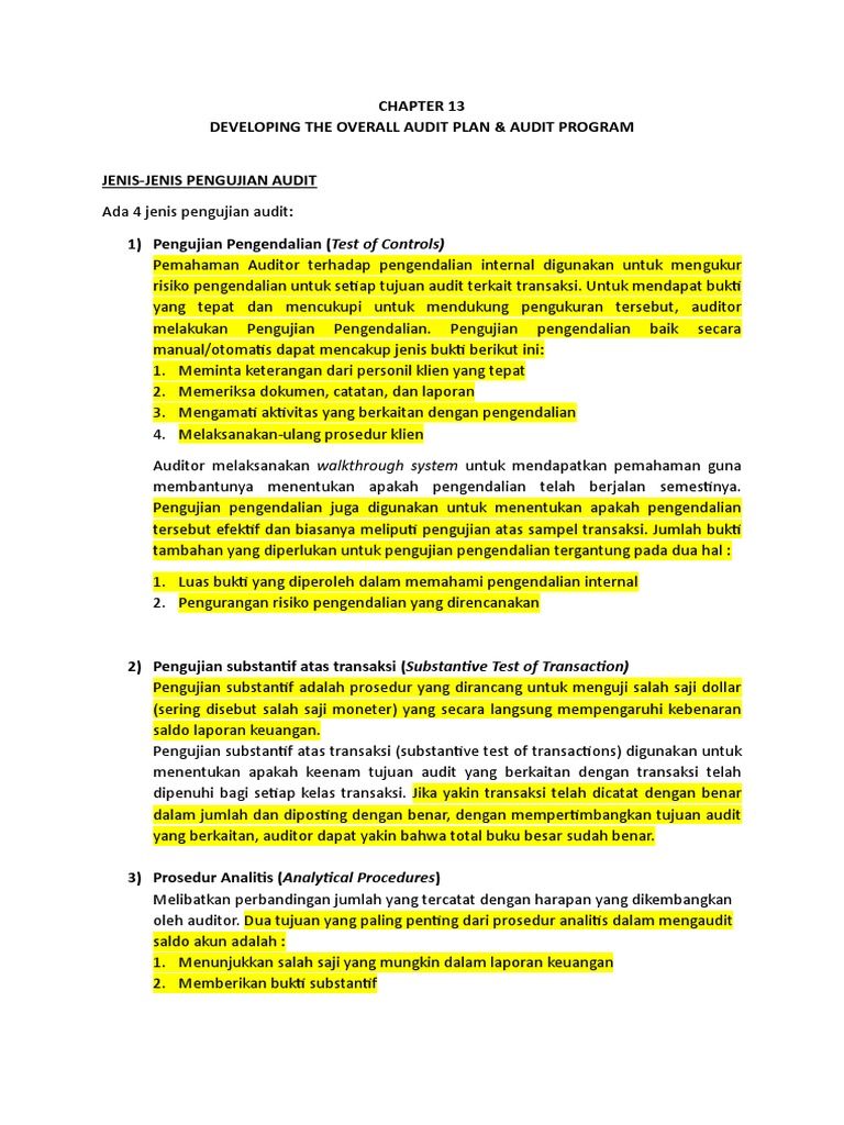 Word Chapter 13 PPT Audit | PDF