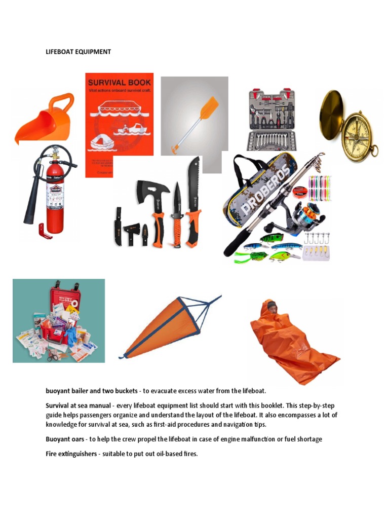 Lifeboat Equipment Jhean Marie | PDF