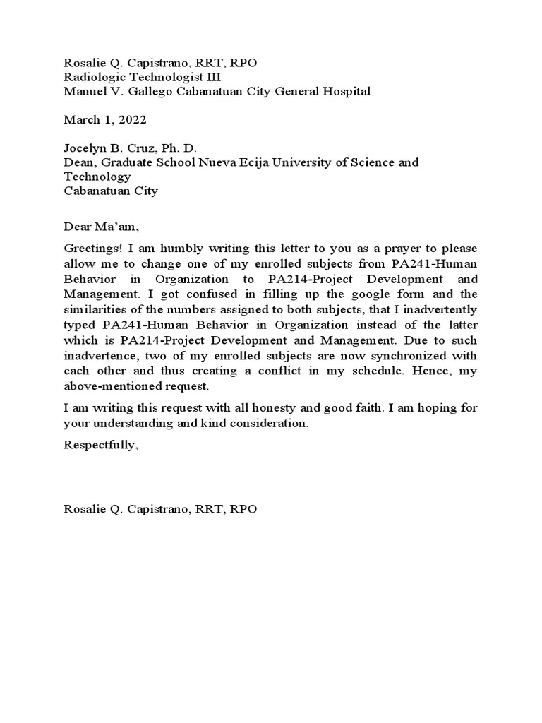 Letter Neust (Request) | PDF