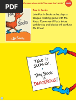 Fox in Socks Book | PDF | Dr. Seuss | Books