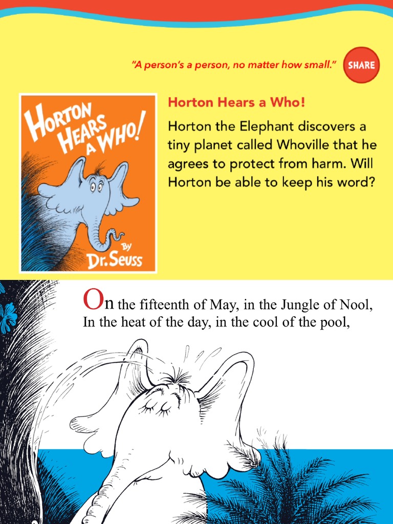 Horton Hears A Who | PDF