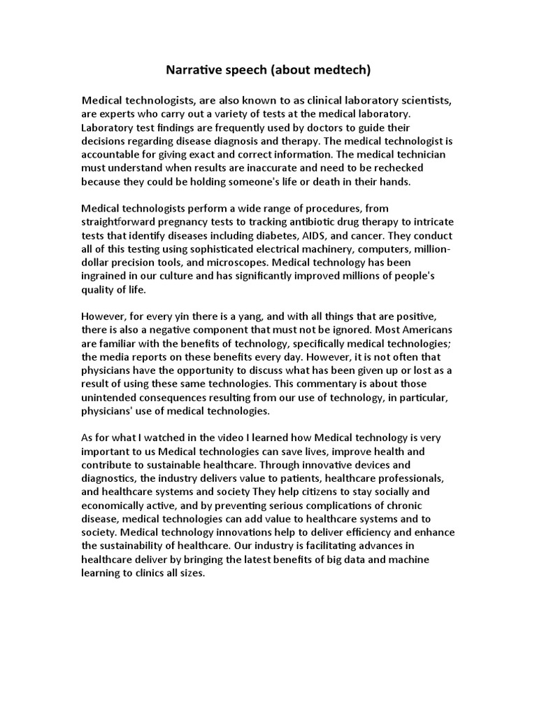 Narrative Speech | PDF