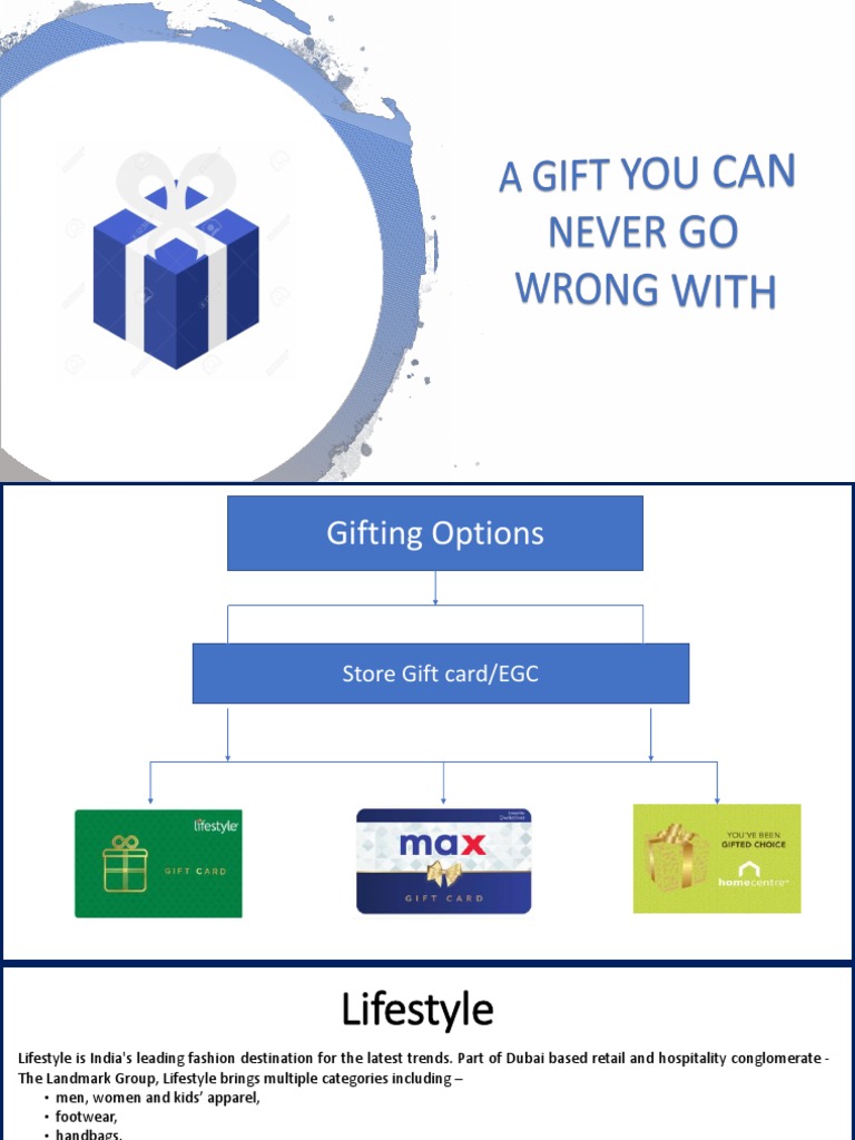 Lifestyle Gift Cards - Stores | PDF | Gift Card | Fashion