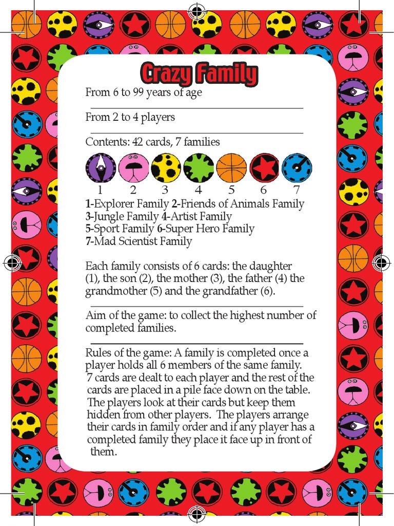 Family Collection: The rules and objectives of a card game where ...