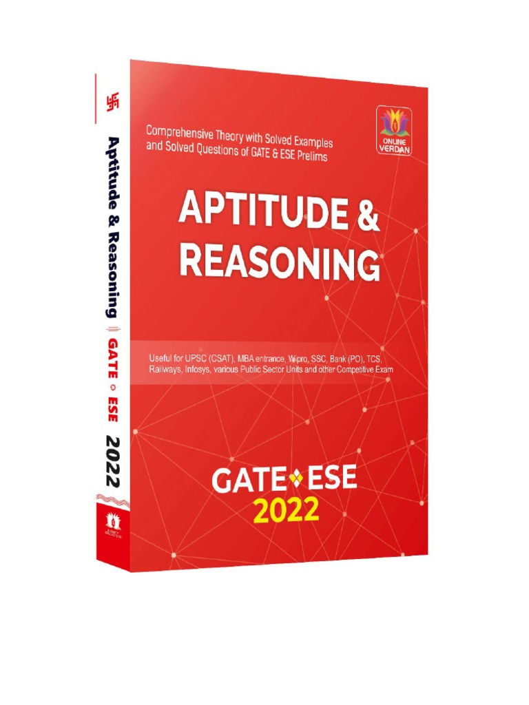 GATE & ESE 2022 Aptitude & Reasoning by OnlineVerdan Sample PDF | PDF ...
