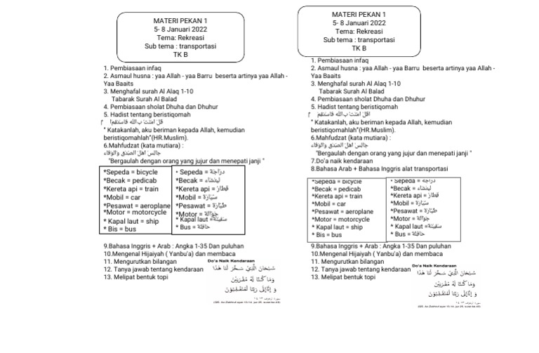 Materi Tk B 5 Januari Pdf