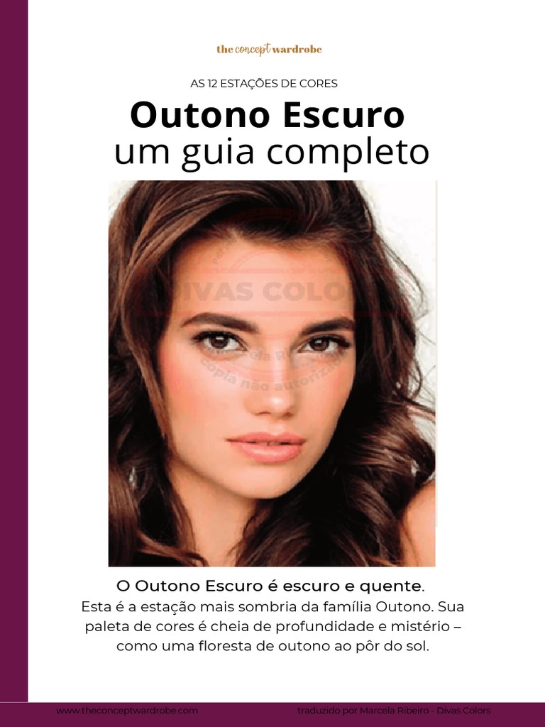 Outono+Escuro+Guia+Completo Watermark | PDF | Cor | Cabelo