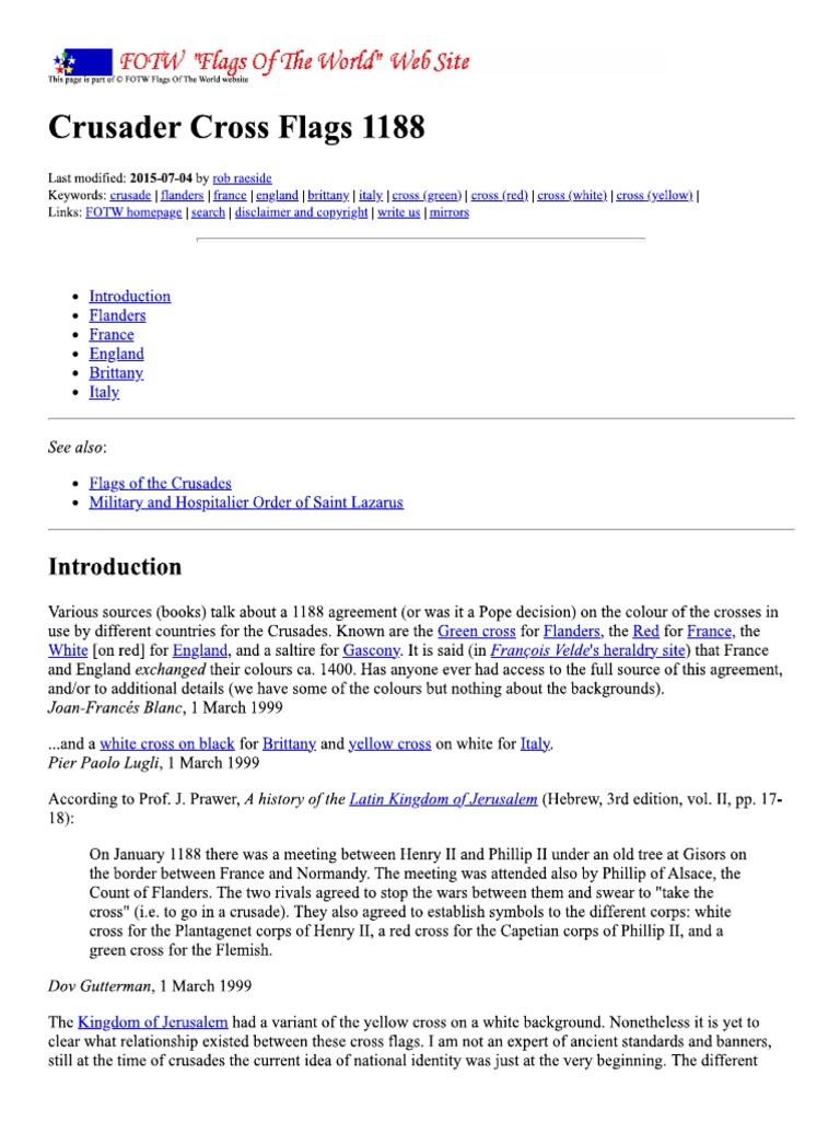 Crosses of Crusaders | PDF