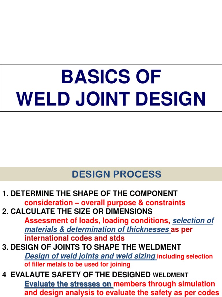 3.3.1-Basics of Weld Joint Design-9th Mar 21 | Download Free PDF ...