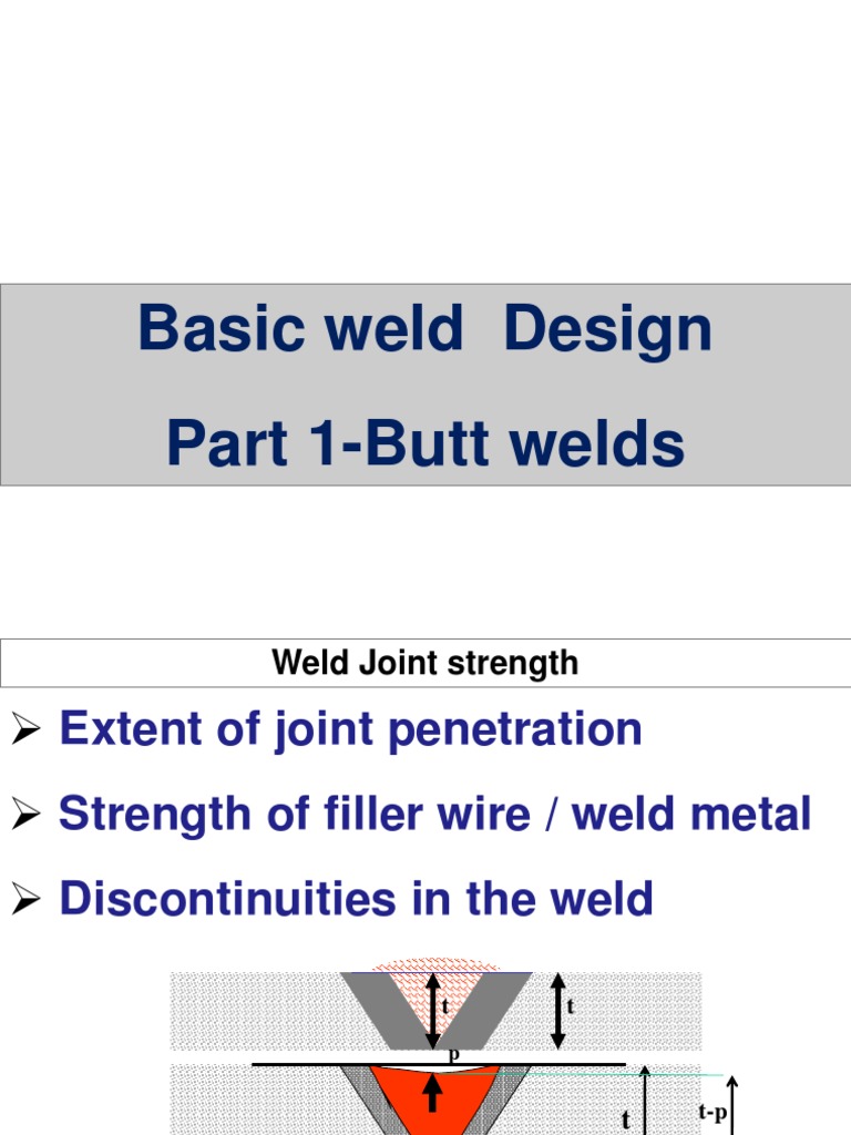 3.3.2-Design of Butt Joints 9th Mar 21 | PDF