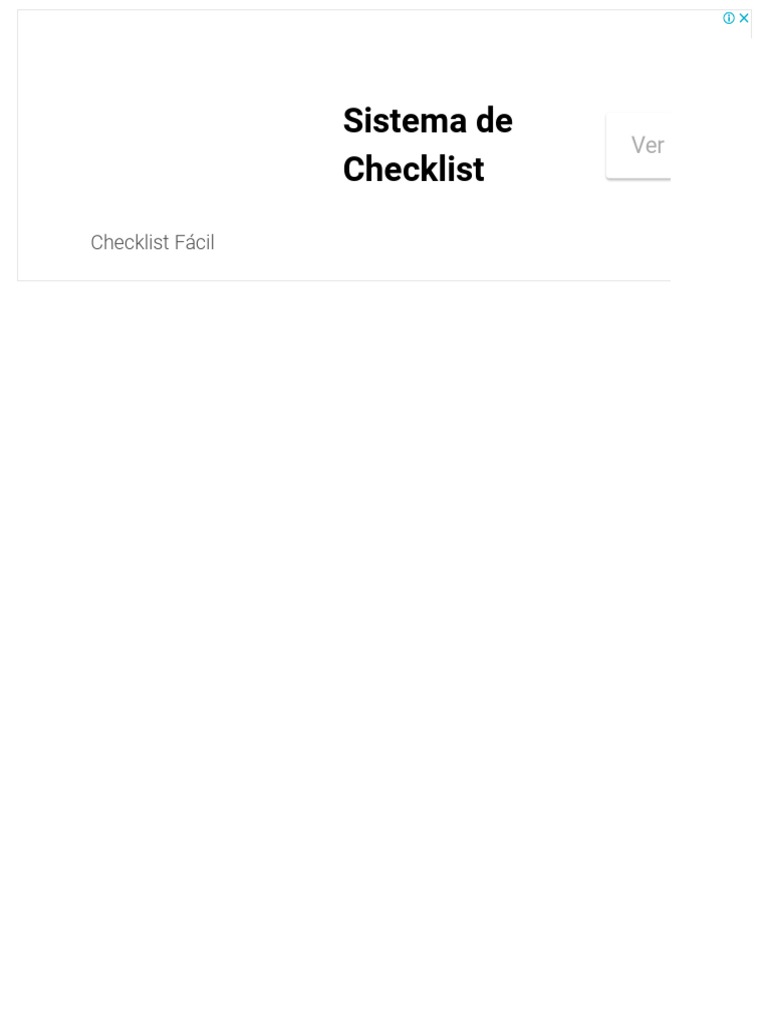 Un checklist sencillo para revisar y mejorar un sistema | PDF