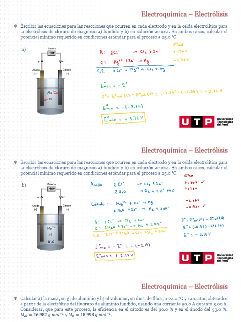 03-Electroquimica-Parte-II-Ejercicios-Clase | PDF | Física Aplicada e ...