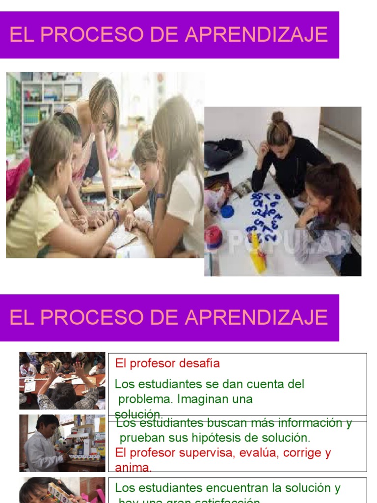Proceso de Aprendizaje | PDF | Aprendizaje | Maestros