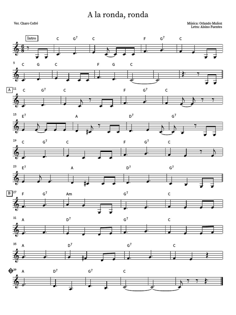 A La Ronda Ronda - O.múñoz y A.fuentes | PDF