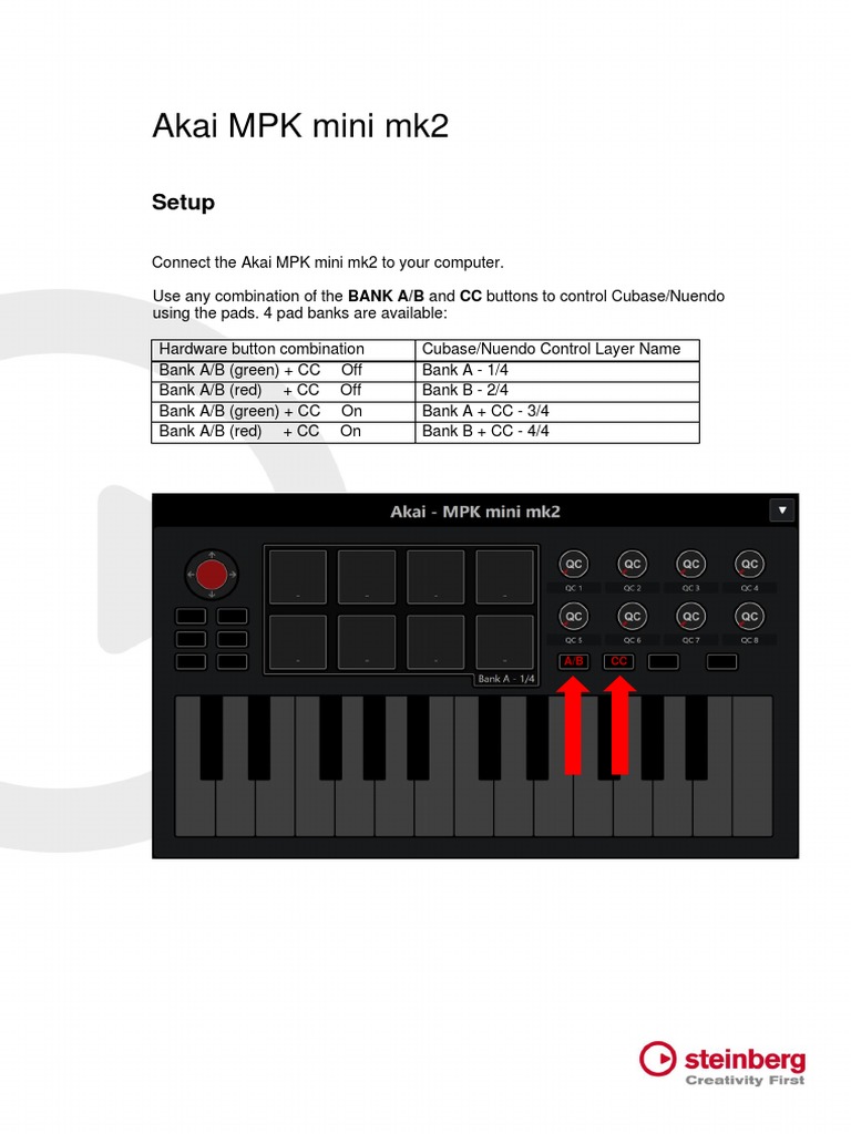 Akai MPK Mini mk2 Setup | PDF