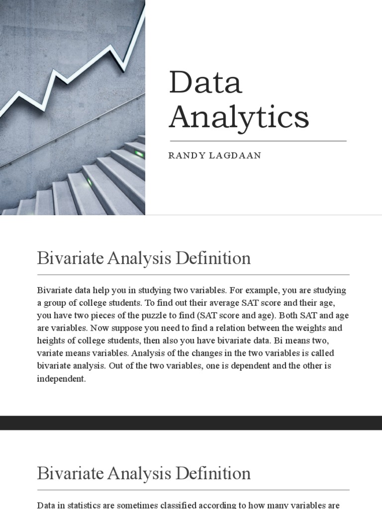Data Analytics Week 5 | PDF | Dependent And Independent Variables | Scientific Method