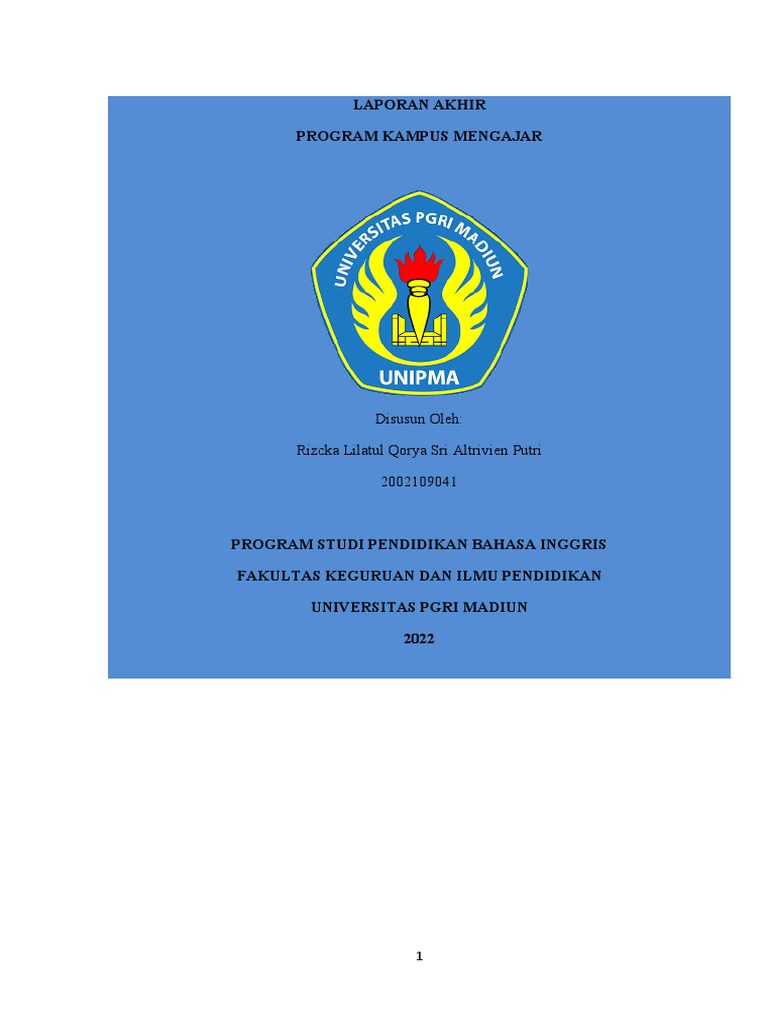 Laporan Akhir Kampus Mengajar | PDF