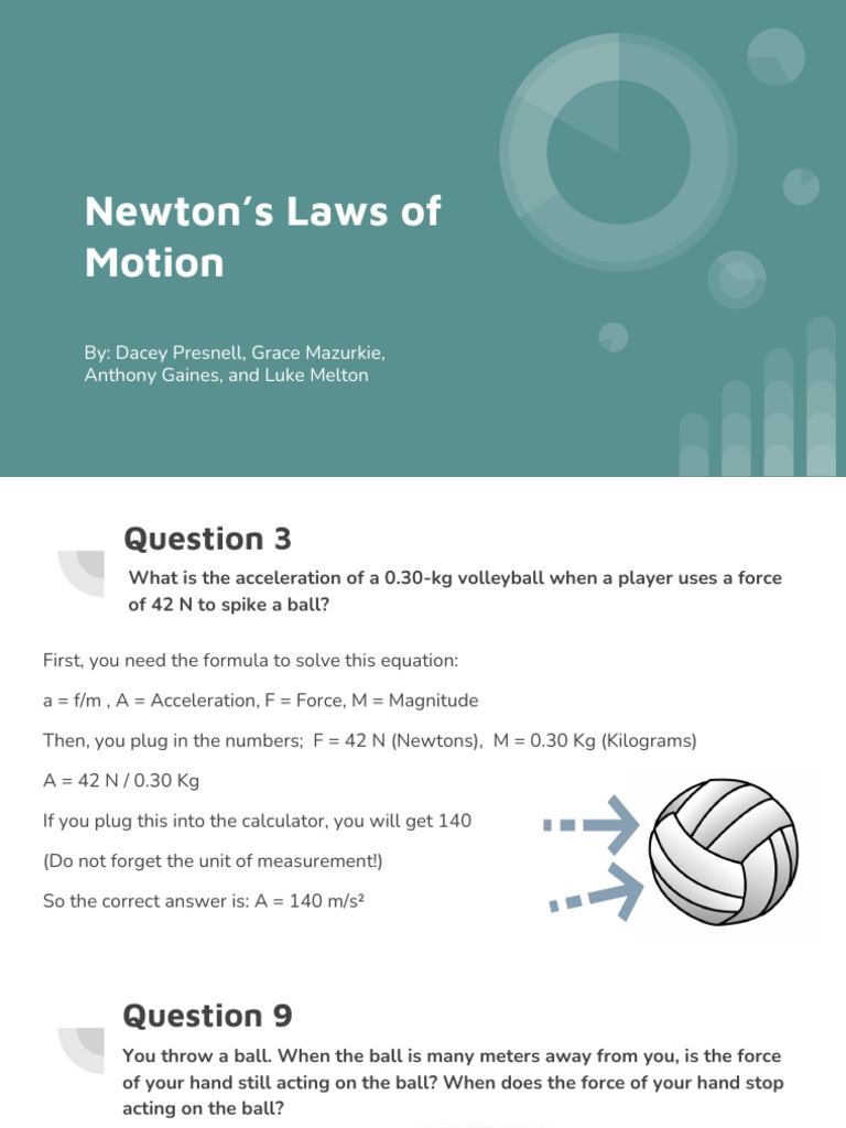Newtons Laws of Motion | PDF