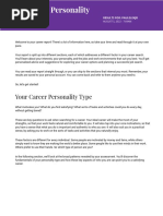 Free Personality Test 16personalities | PDF