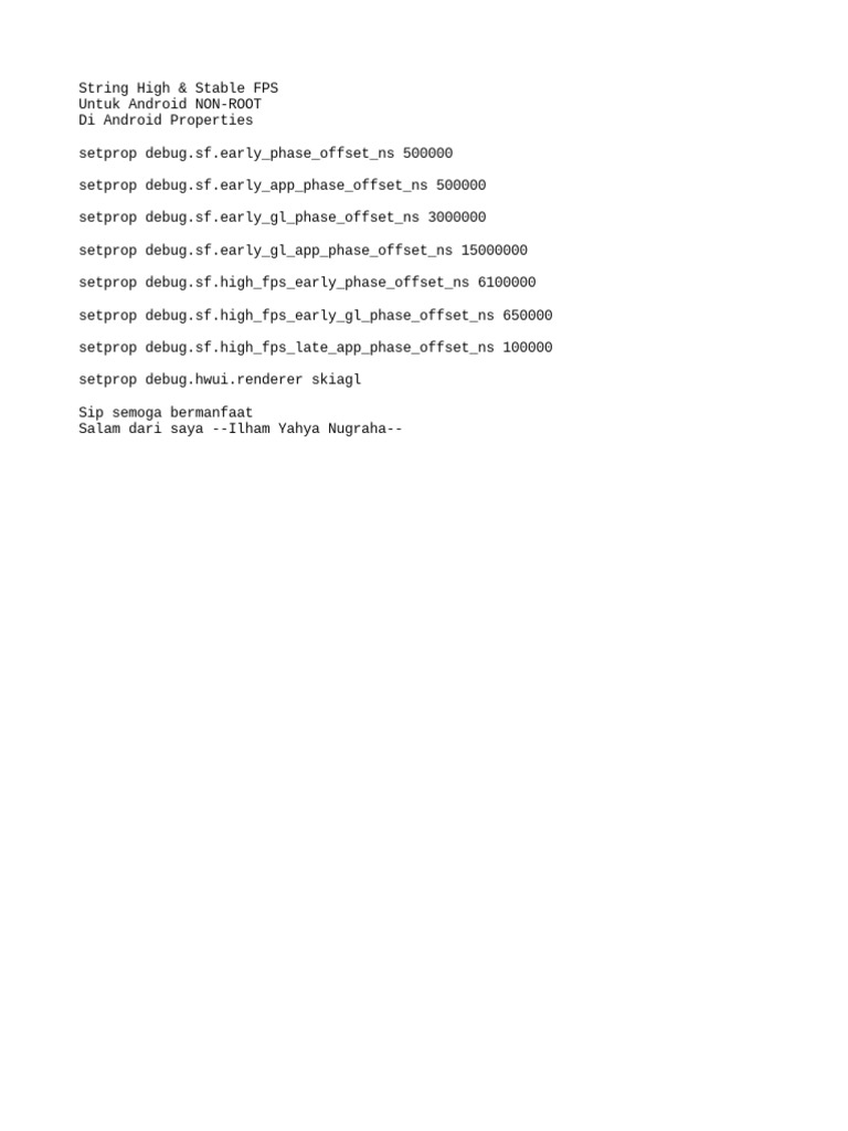 String High Fps Non-Root | PDF