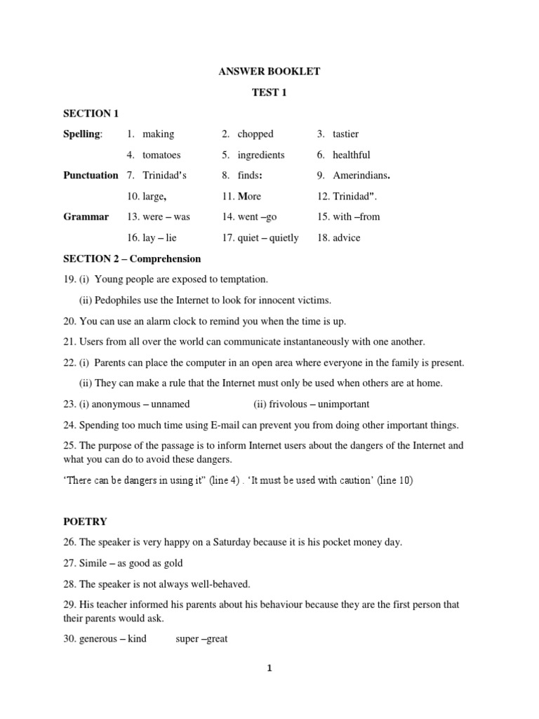 SEA-Practice-Test-ELA-Answer-Key | PDF