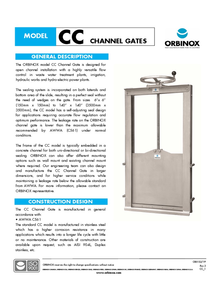 CC Awwa c561 en r3 | PDF | Actuator | Stainless Steel