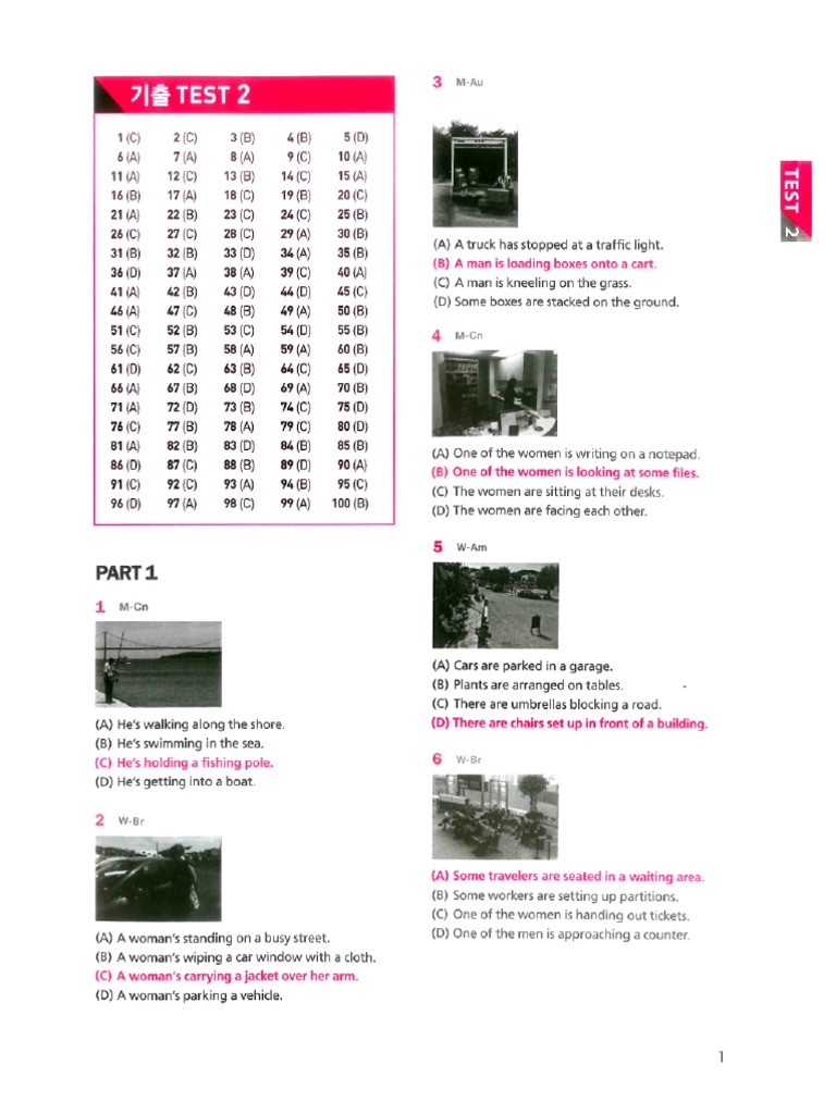 -LISTENING- Answer and Transcripts Test 2 | PDF