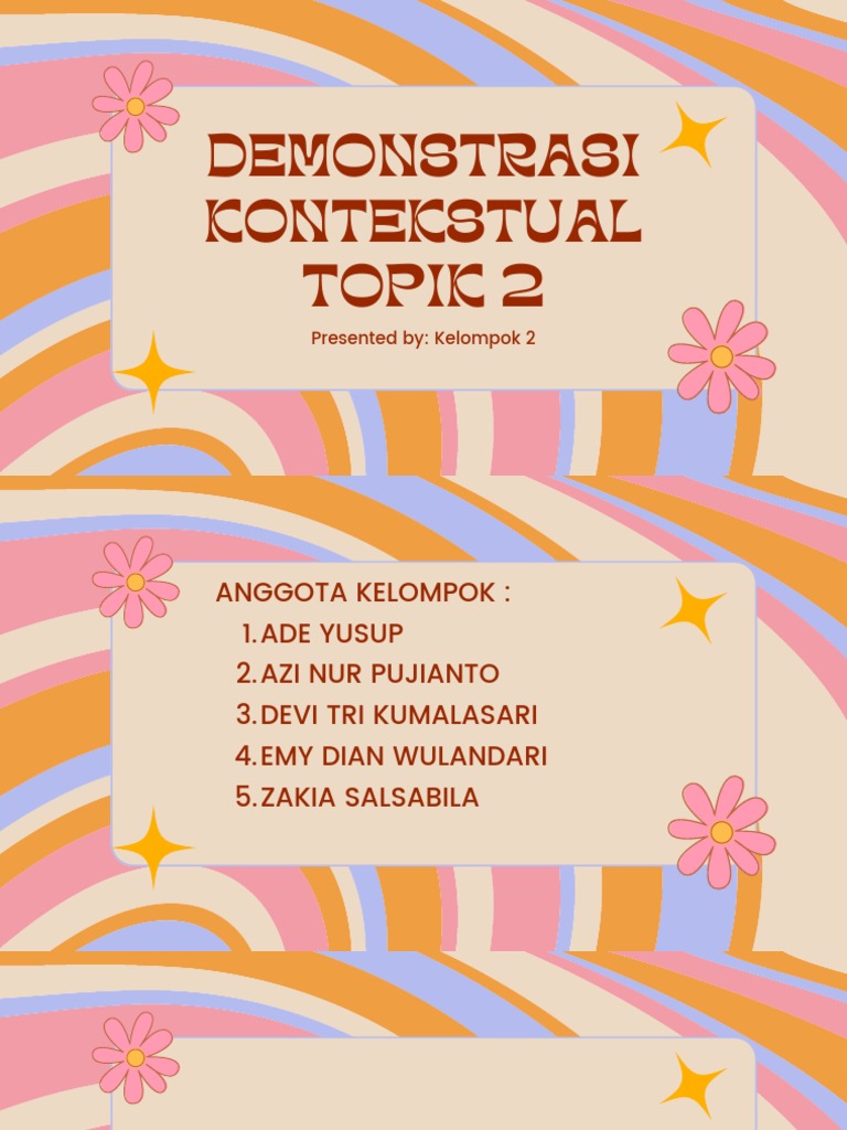 Topik 2 Demonstrasi Kontekstual PSE - Kelompok 2 | PDF