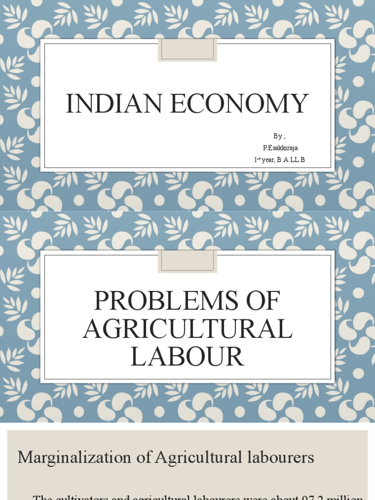 Indian Economy Presentation | PDF