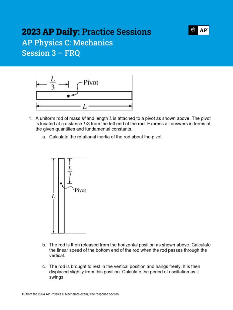 AP Physics C Mechanics FRQ Practice | PDF