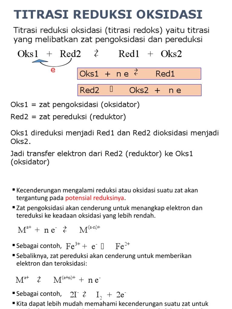 Titrasi Redoks 2022 | PDF