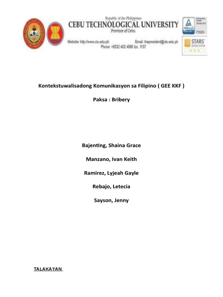 Gee KKF - Bribery | PDF