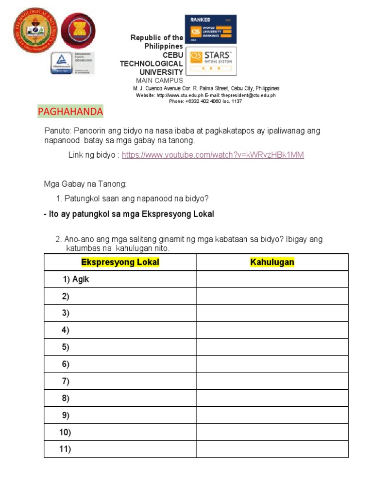 KKF Yunit 2 - 3 Ekspresyong Lokal | PDF