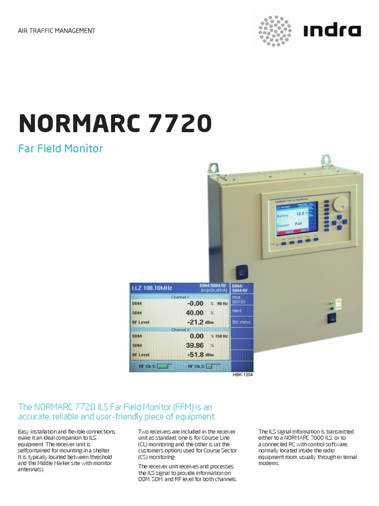 Indra Datasheet - NORMARC 7720 | PDF | Computer Monitor | Electronic ...