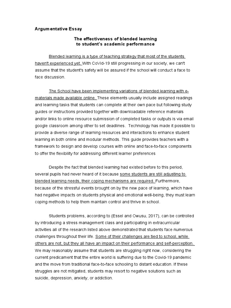 Argumentative Essay - Dox | PDF | Learning | Teachers