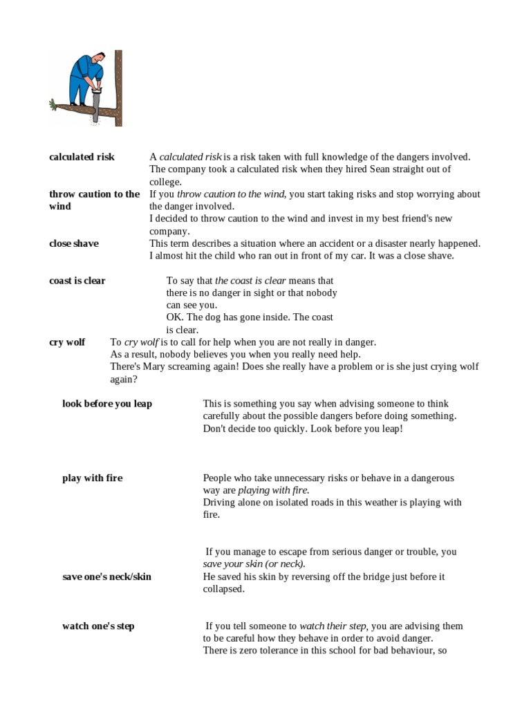 Idioms Risk | PDF | Risk