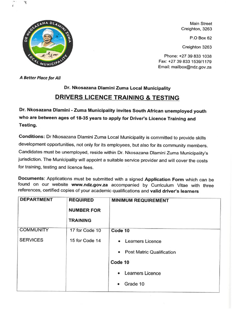 Advert For Drivers License Training and Testing 1 | PDF