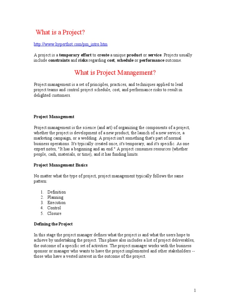 9.project Management | PDF | Project Management | Mentorship