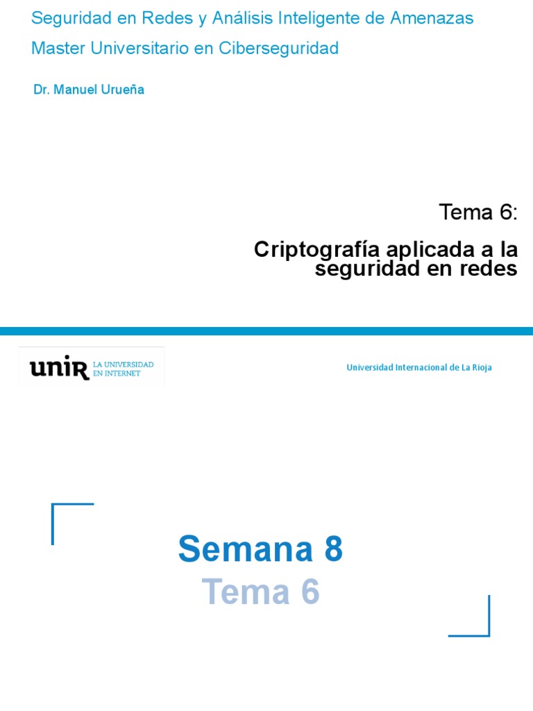 Criptografía en Redes y Seguridad | PDF