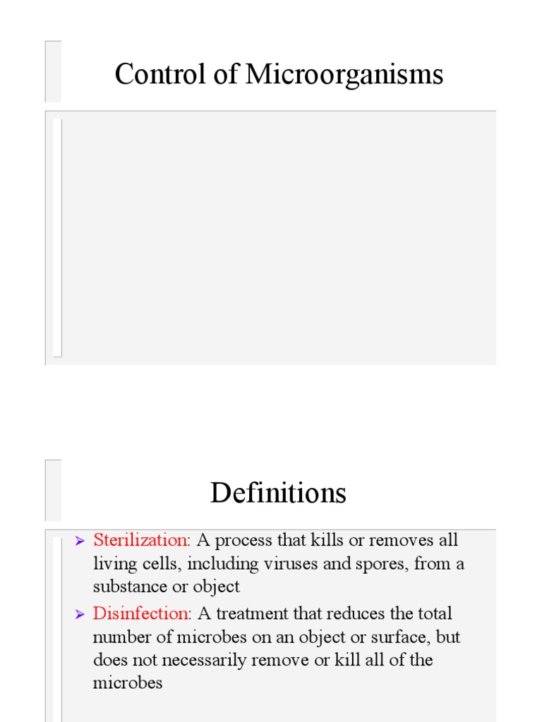 Microorganism Control Methods Guide | PDF