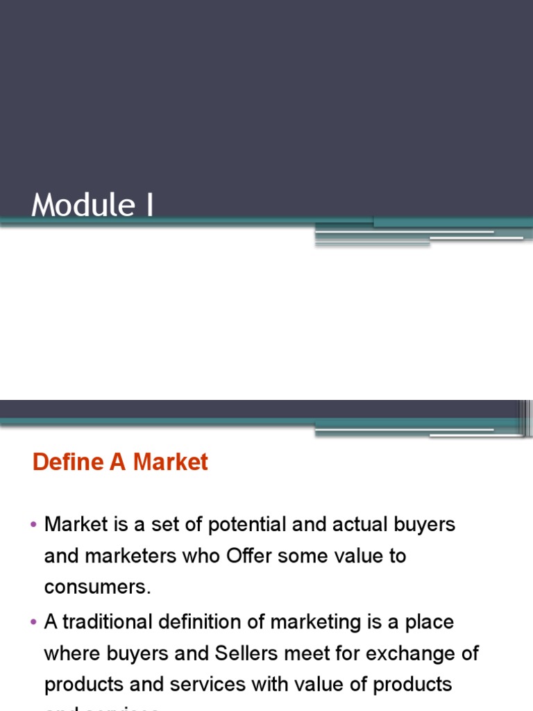 Module 1 by Kiran Mamadapur | PDF | Marketing | Market Segmentation