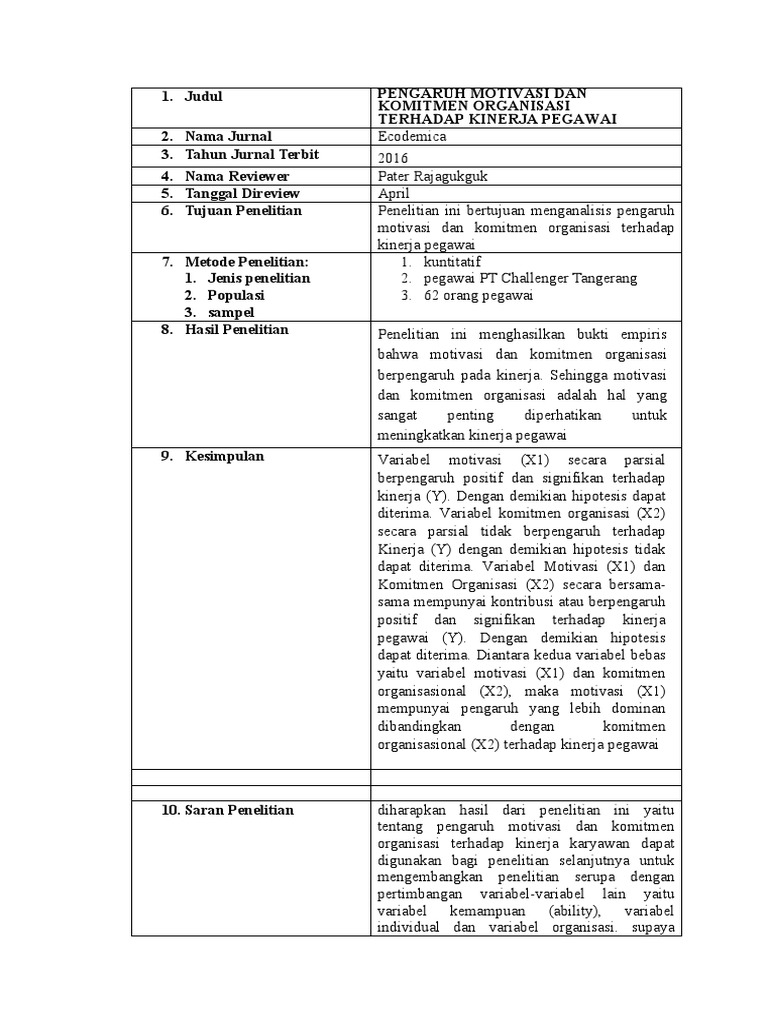 Format Review Jurnal 5 | PDF