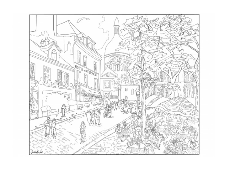 coloring-paris-montmartre | PDF