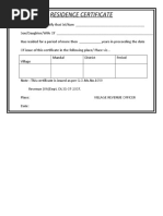 Distance Certificate Application Form | PDF