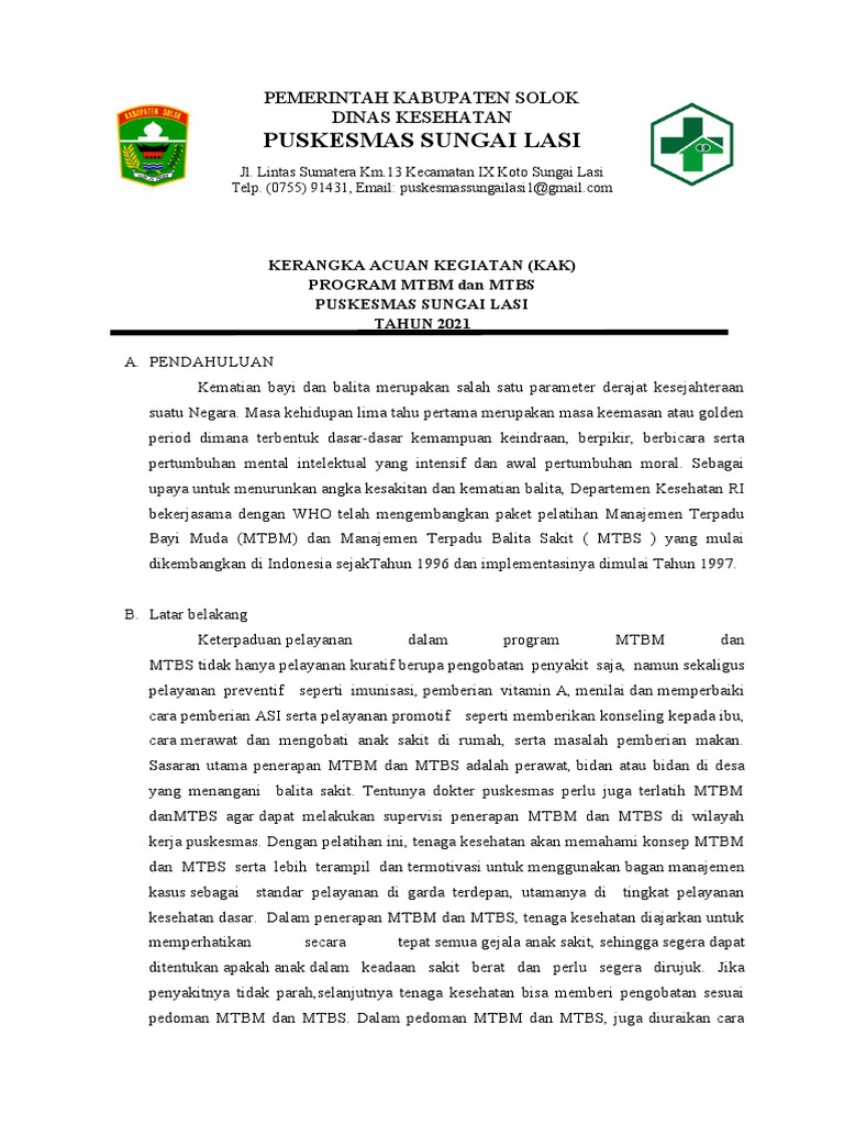 Kak MTBS | PDF