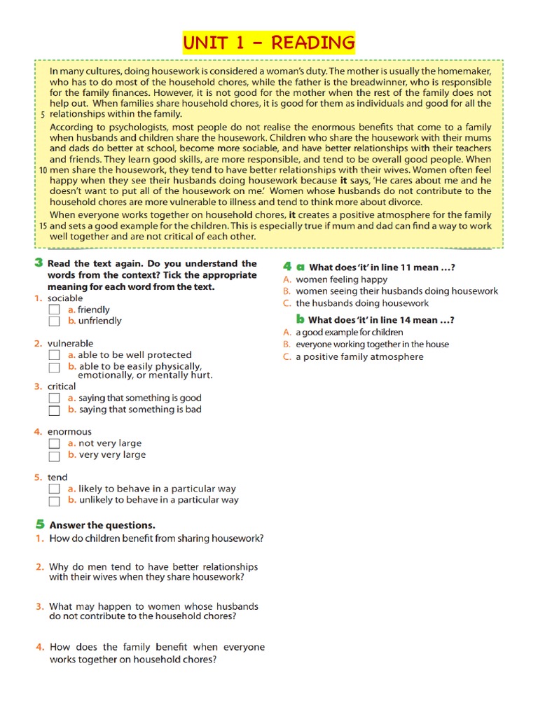 E10 - U1 - Reading Practice | PDF